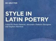 Style in Latin Poetry | Faculty of Classics